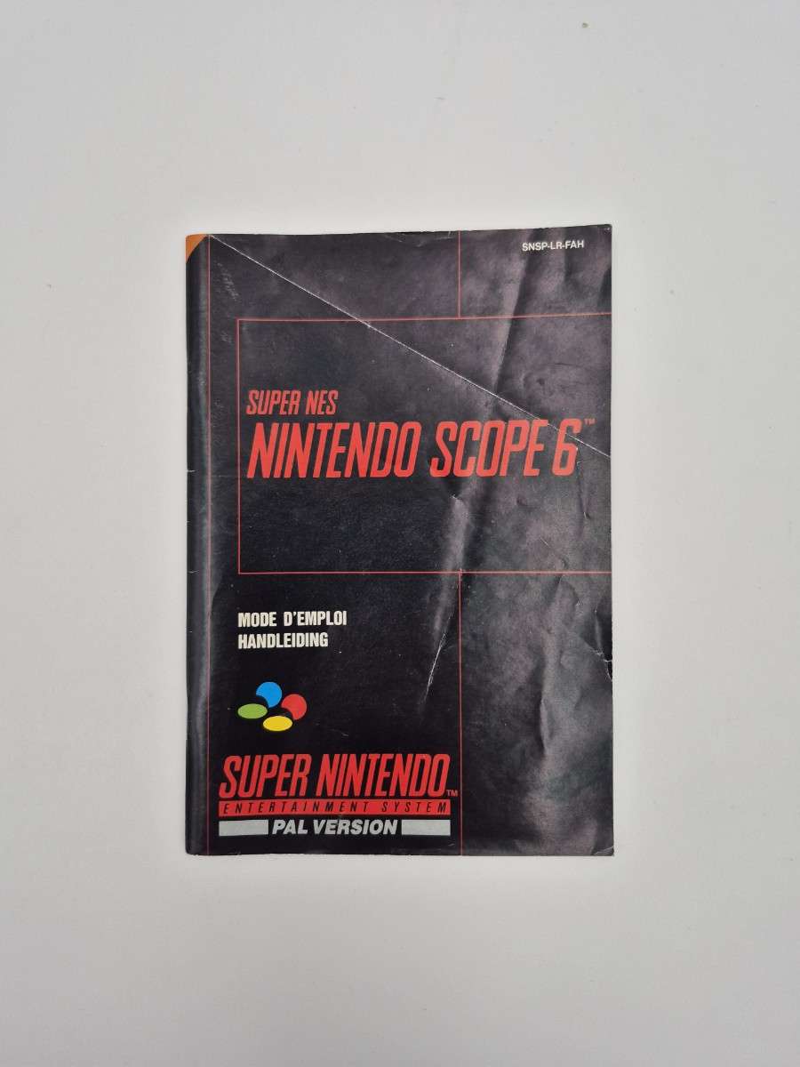 Super Nes Nintendo Scope 6 Handleiding - Gamebros